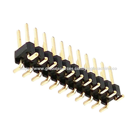 China Pin Header 2.54 Pitch - Dual Rows H1.7 - SMT Type - P/N.Y01217 ...