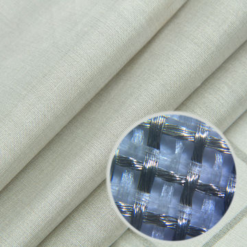 China Silk With Silver Fiber EMF Shielding Fabric/EMF Proof Fabric For ...