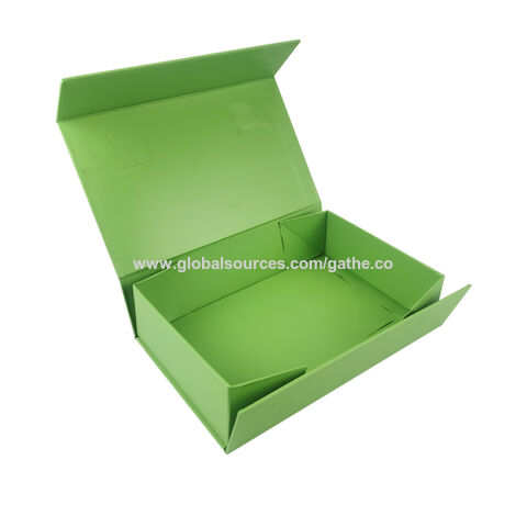 Buy Wholesale China Luxury Design Green Folding Gift Box Cardboard Gift ...