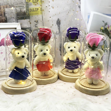 Buy Wholesale China Creative Led Luminous Gift Valentines Rose Gift ...