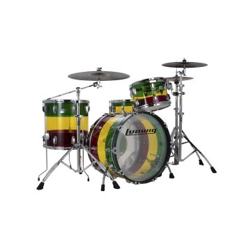 Buy Wholesale United States Ludwig Vistalite Green/yellow/red Stripe ...