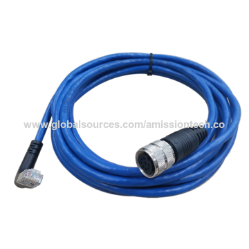 M16 8 Core To Angled 90 Degree Rj45 Cable Harness, M16 Shielding ...