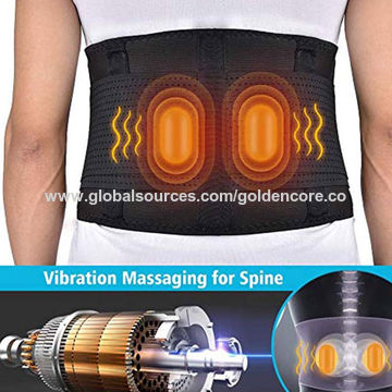 Good quality 3 in 1 Massaging Heated Waist Belt Wrap Heat Lumbar Lower ...