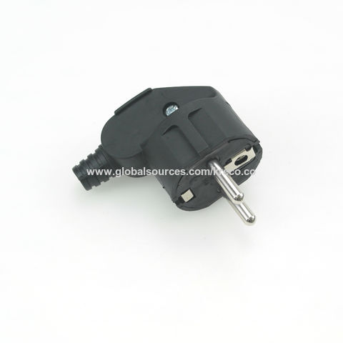 China Euro 2 Round Pin Power Plugs Cord Top Plug on Global Sources ...