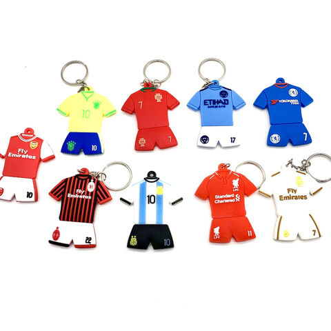 Personalized Customized 3d Pvc Rubber Cute Cartoon Keychain Football ...