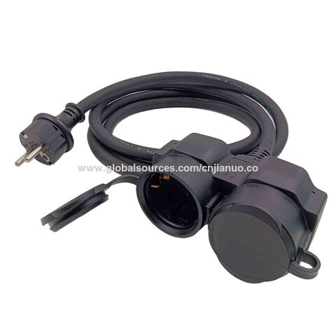 Buy Wholesale China Ip44 Waterproof Schuko 2 Ways Extension Cord Eu ...