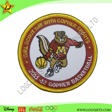 Custom Girl Scount Day with Gopher Sport Embroidered Patch, Gopher ...