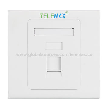 Buy Wholesale China Telemax One Port 86 Type Flat Faceplate 86*86mm ...