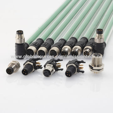 Buy Wholesale China M8 8pole Straight And Angled Connector Overmoulding ...