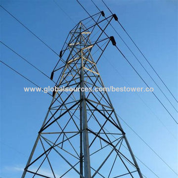 Buy Wholesale China 4 Legs Galvanized Lattice Steel Structure Power ...