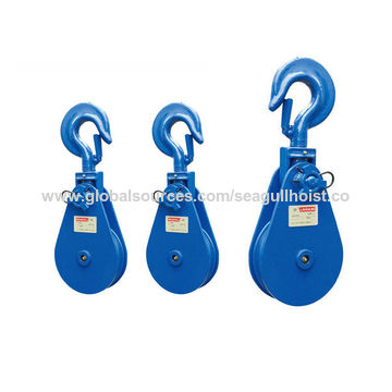 Buy Wholesale China Green Double Sheave Block Pulley / 10 Ton Snatch ...