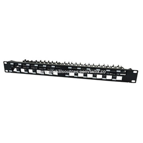 19inch 1U Blank Patch Panel 24 Ports(Angled Design), Blank patch panel ...