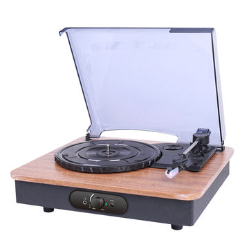 Retro Turntable Vinyl Record Player with Bluetooth Wireless Connection ...