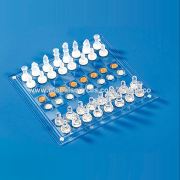 Buy Wholesale China Langge 2 In 1 Glass Chess Game Set Galss Chess And ...