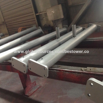 China Hot Dipped Galvanized Tubular Steel Structure Lighting Pole tower ...