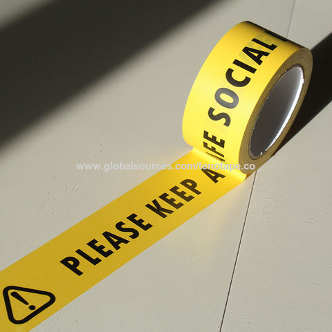 Buy Wholesale China Pvc Tape Hazard Warning Tape Printed Social ...