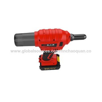 20V lithium battery cordless with brushless motor rivet gun, chargeable ...