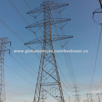 Buy Wholesale China 4 Legs Galvanized Lattice Steel Structure Power ...