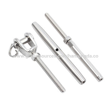 China 316 Stainless Steel Swage Fork Jaw End Terminal for Wire Rope ...