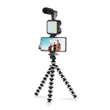 Portable Vlogging Kit Podcast Video Equipment Recording Microphone With ...