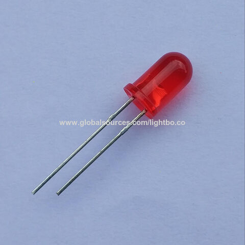 Buy Wholesale China Ultra Bright Red Diffused 5mm Long Pins Through ...