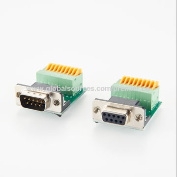 D-Sub 9 pin Male / Female to Terminal Block DB9 COM RS232 tO RS485 ...