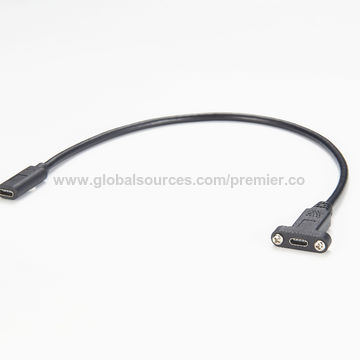 USB type C panel mount cable, USB type C cable USB type C panel mount ...