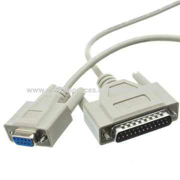 China Premier Cable DB25 DB9 Adapter Converter Serial Null Modem DB-25 ...