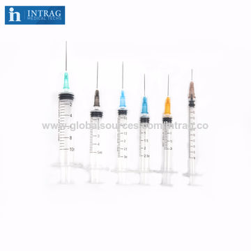 Disposable Syringe With Or W/Out Needle,Luer Lock/Slip With CE ISO Approval INTRAG,1ml,2ml,2.5ml ...