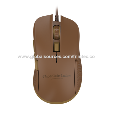 Wired 7D Chocolate color gaming mouse full injection unique RGB gaming ...