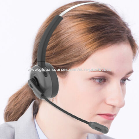 China Mono Wireless Call center headphone with microphone for telephone ...