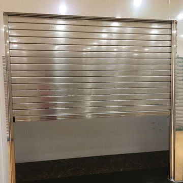 China 201#Double Stainless Steel Fire Roller Door, 201#Stainless Double ...