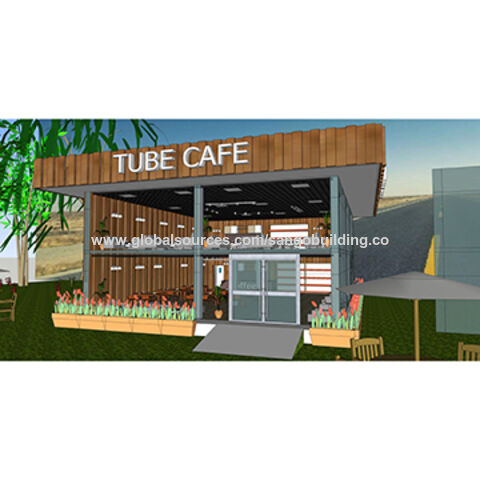 Buy Wholesale China Prafabricated Steel Structure Cafe Building In ...