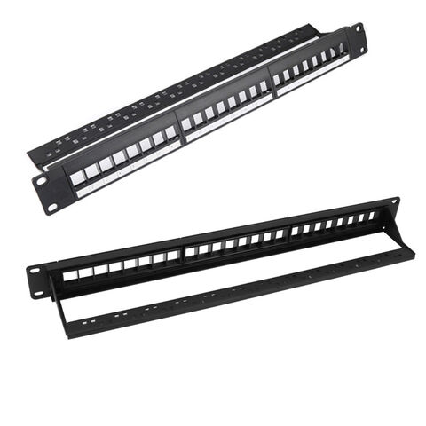 China UTP Blank Patch Panel Unshielded With Transparent Lable on Global ...