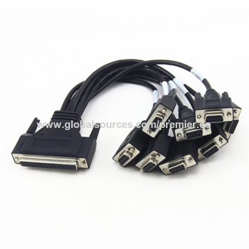 62Pin D-sub DB62 to DB9 Cable Assembles Connector With AWG24/26/28/32 ...
