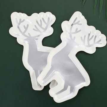 Deer Shaped Disposable Paper Plate for Children, children plate one-off ...