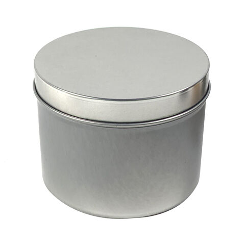 Buy Wholesale China 12oz Silver Tin Plate Box With Lid & 12oz Silver ...