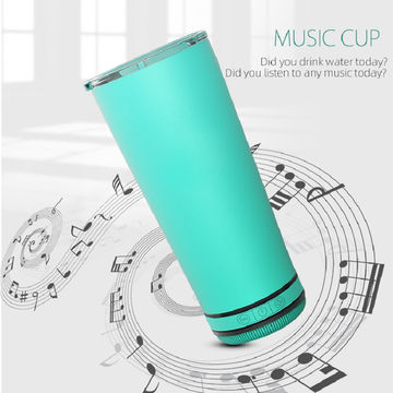 Buy Wholesale China 500ml 17oz stainless steel bluetooth water bottle ...