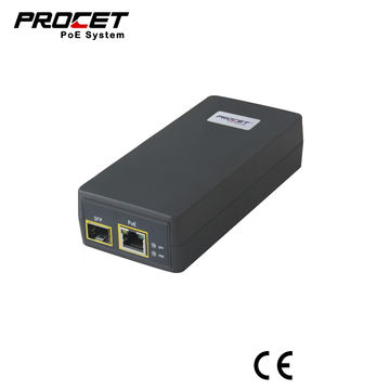 30w Procet Indoor Sfp Fiber Injector Single-port Poe Converter Input ...