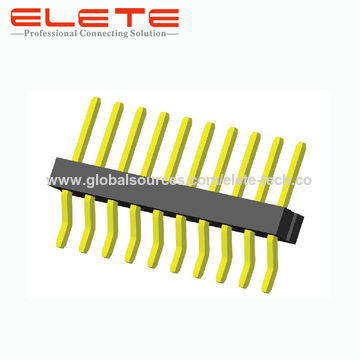 0.112'' 2.85mm Pitch PCB Mount Header,SMT connector, gold flash plating ...