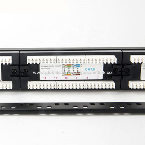 China 19 inch 1U Cat6 Patch panel-Dual IDC on Global Sources,CAT 6 ...
