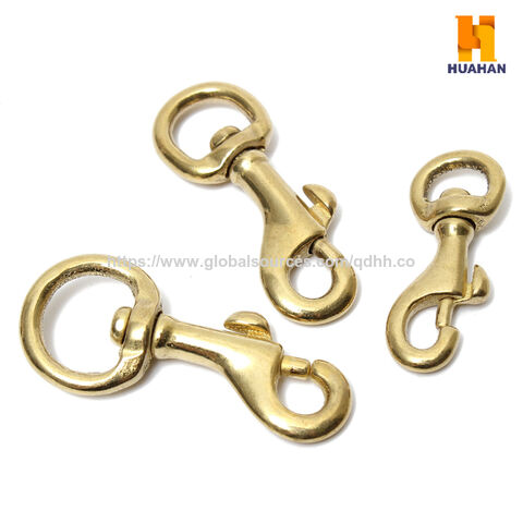 Buy Wholesale China Solid Brass Swivel End Snap Hook, Solid Brass ...