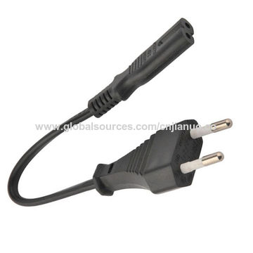 Buy Wholesale China Europe Power Cord Euro 2 Pin Plug To Iec C7 ...