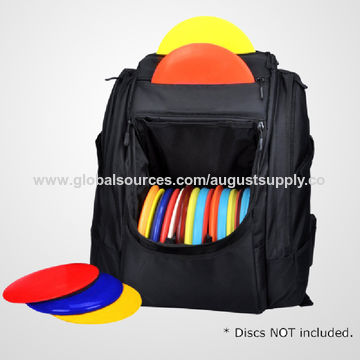 Luxury Frisbee Disc Golf Bag Backpack - Black With 25-30 Discs Capacity ...