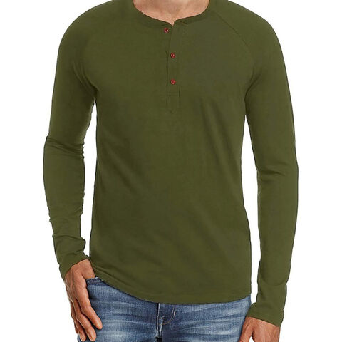 Customized logo men's three button shirt lightweight 100% cotton t ...