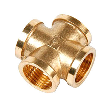 China Brass 4-way Cross Coupler Fitting, Suitable for Mechanism of High ...