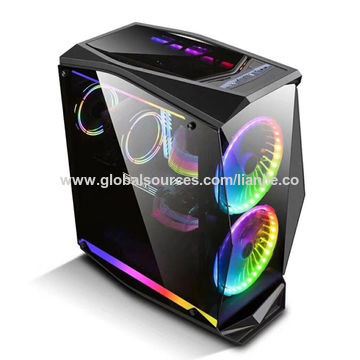 China 2021 new Gaming Computer Case With RGB Fans & Tempered Glass EATX ...
