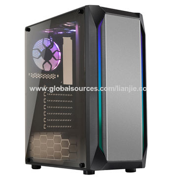 Buy Wholesale China Atx Gaming Computer Case With Rgb Fans & Tempered ...