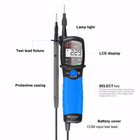 Buy Wholesale China Lcd Electronic Current Voltage Tester Ac/dc With ...