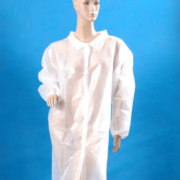 Buy Wholesale China Disposable Lab Coats With Button White Pp ...